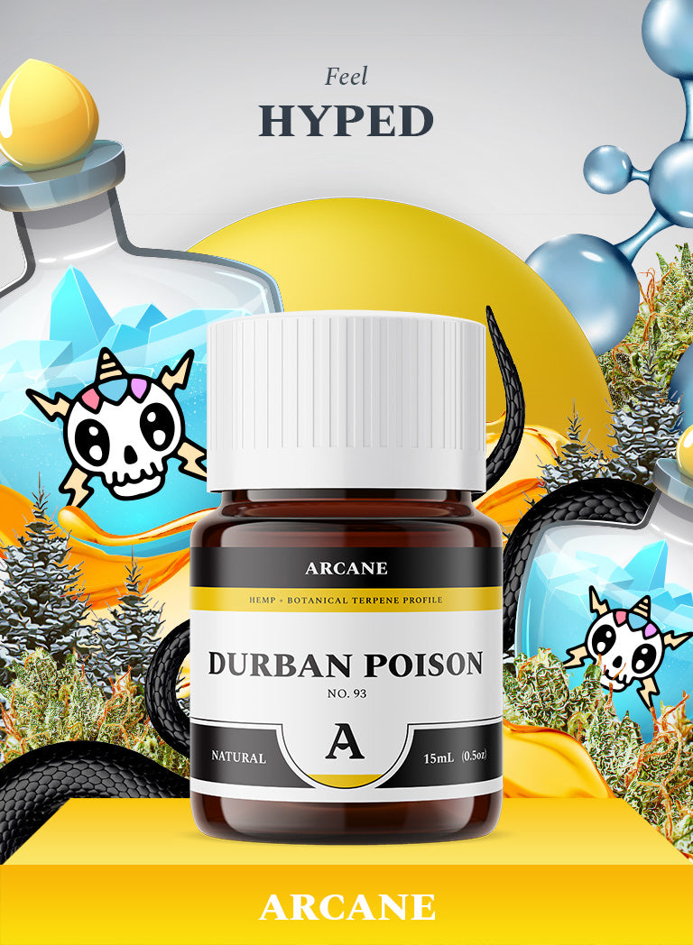 Durban Poison Live Hemp & Botanical Terpene Strain Profile by Arcane ...