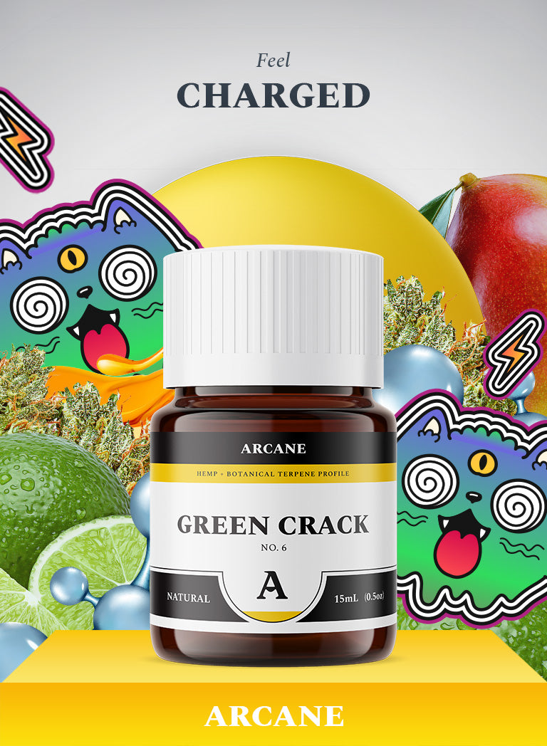 Green Crack Live Hemp & Botanical Terpene Strain Profile by Arcane ...
