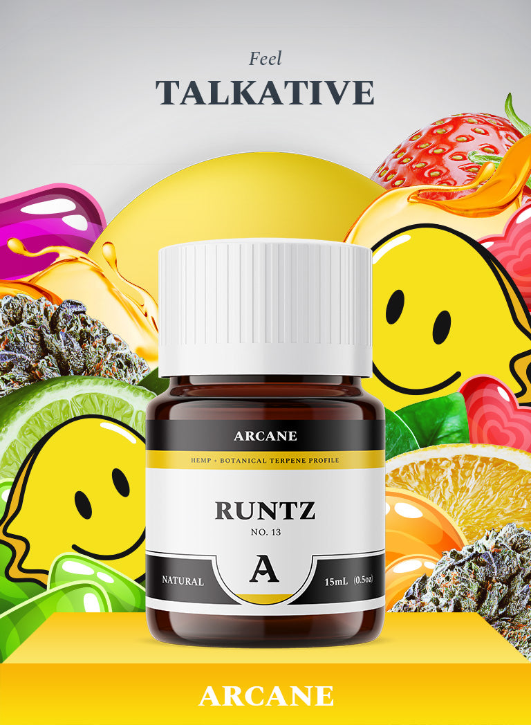 Runtz Live Hemp & Botanical Terpene Strain Profile by Arcane – Arcane ...
